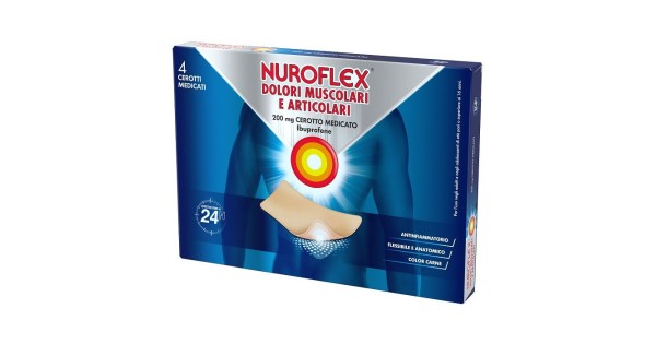 Nuroflex Dolori Muscolari e Articolari Ibuprofene 4 Cerotti ...