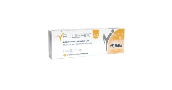 Hyalubrix Siringa Intra-Articolare 60mg Acido Ialuronico 1,5% 4ml ...