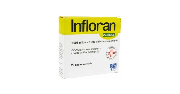 Infloran 250mg 20 Capsule per Prevenire le Sindromi Gastrointestinali ...