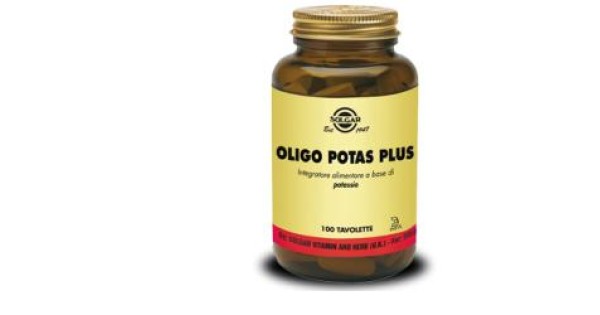 Solgar Oligo Potas Plus 100 Compresse - Integratore di Potassio ...