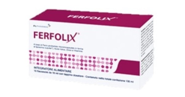 Ferfolix 10 Flaconcini 10 ml - Integratore Alimentare di Acido Folico ...