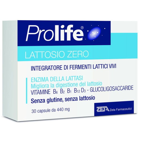 ProLife Lattosio Zero 30 Capsule - Integratore per Intolleranti al ...