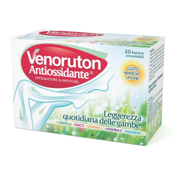 Venoruton Antiossidante 20 Buste - Integratore Gambe Pesanti - FarmaciaGaudiana.it