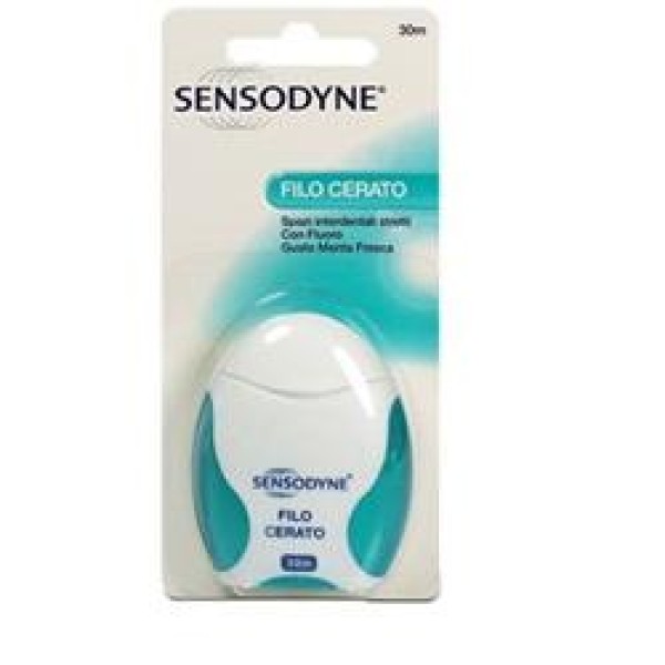 Sensodyne Filo Cerato Filo Interdentale Gusto Menta Fresca 30 m ...