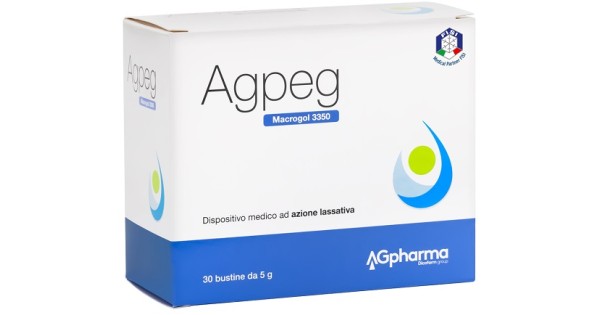 Agpeg Macrogol 3350 30 Bustine - Integratore Lassativo ...