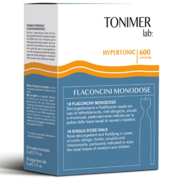 Tonimer Hypertonic Decongestionante e Fluidificante Nasale per Bambini ...