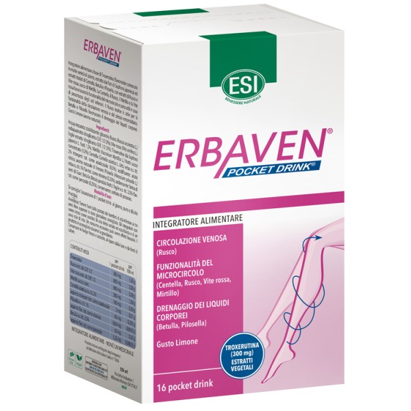 Esi Erbaven 16 Pocket Drink 320 ml - Integratore Alimentare ...