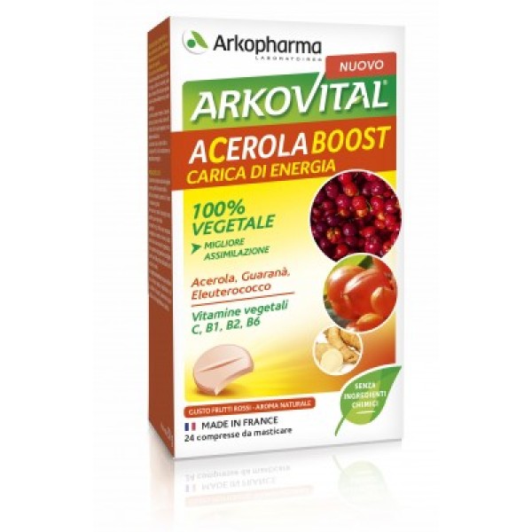 Arkovital Acerola Boost 24 Compresse - Integratore Energetico ...