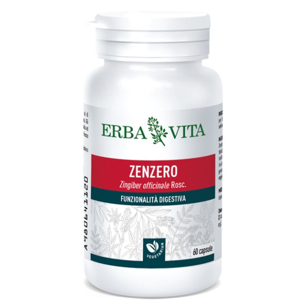 Erba Vita Zenzero 60 Capsule - Integratore Digestivo 500 mg ...