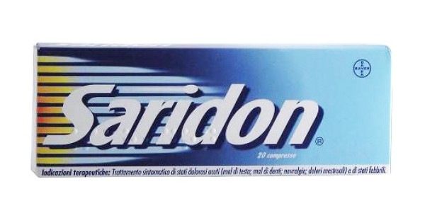 Saridon Paracetamolo/Propifenazone 20 Compresse - FarmaciaGaudiana.it