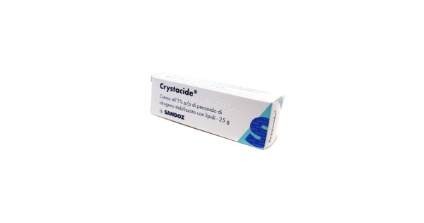 Crystacide Crema 1% Perossido di Idrogeno 25 grammi - FarmaciaGaudiana.it