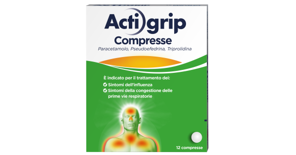Actigrip Paracetamolo 12 Compresse - FarmaciaGaudiana.it